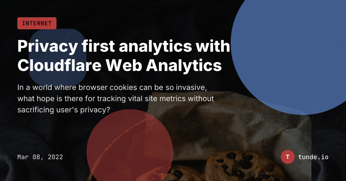 Privacy first analytics with Cloudflare Web Analytics | Ayotunde Ikuesan